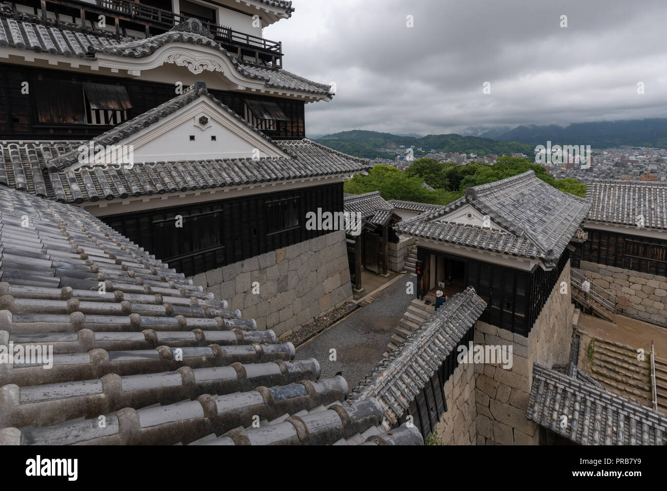 Castle tower of the Matsuyama castle in Ehime, Japan Stock Photo - Alamy