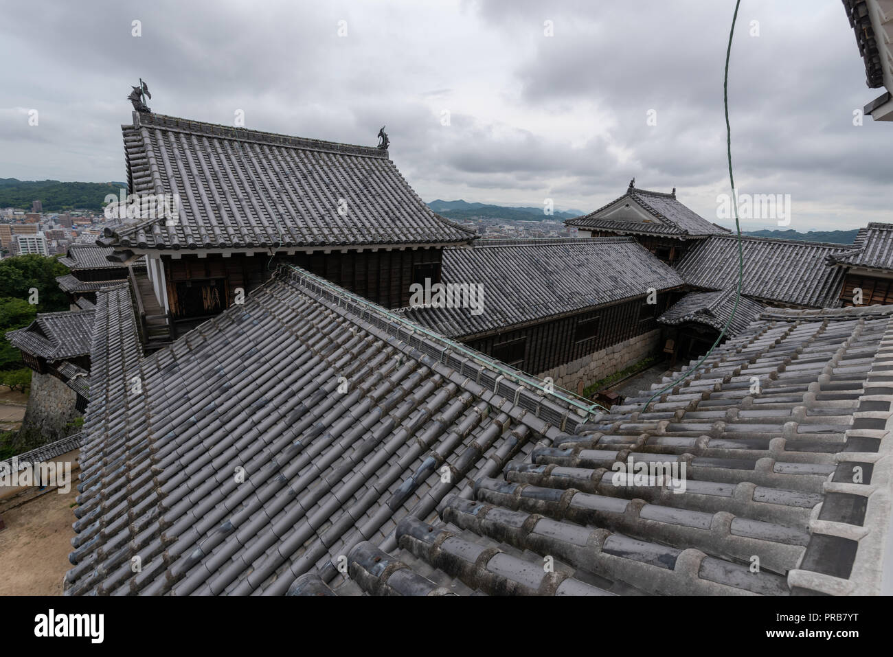 Castle tower of the Matsuyama castle in Ehime, Japan Stock Photo - Alamy