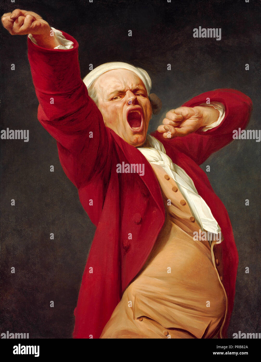 Joseph Ducreux, Self-Portrait, Yawning, Circa 1783 Oil on canvas, The J ...