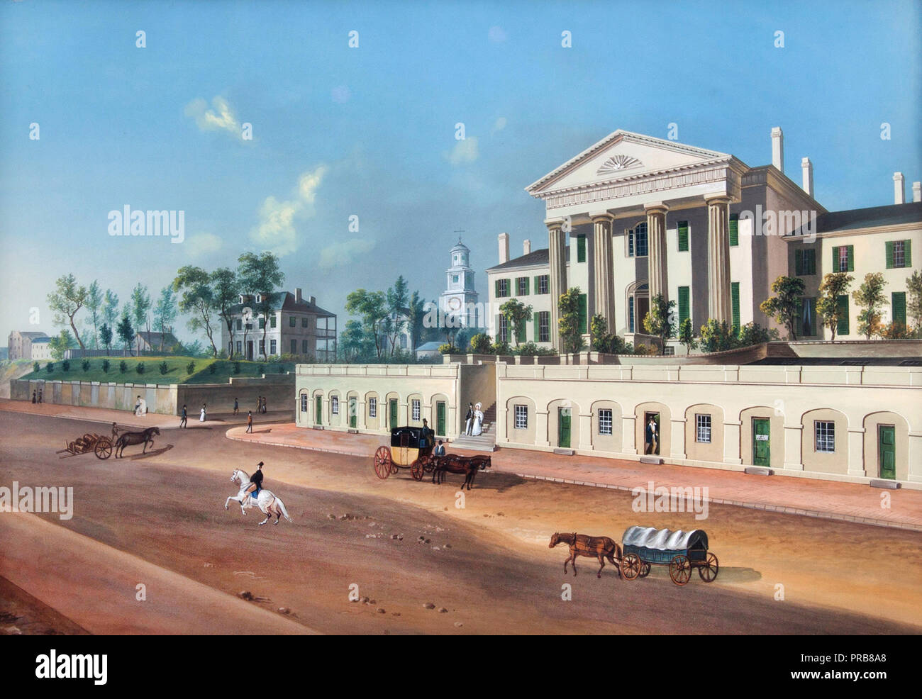 John Caspar Wild, Third and Vine Northside 1835 Oil on canvas ...