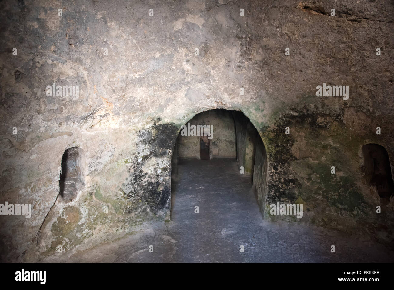 Underground burial place, cave on the Mount of Olives, Jerusalem ...