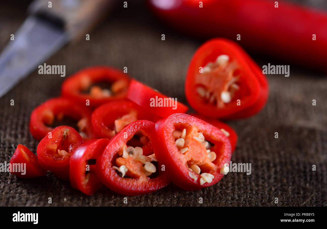 Hot pepper close up Stock Photo - Alamy