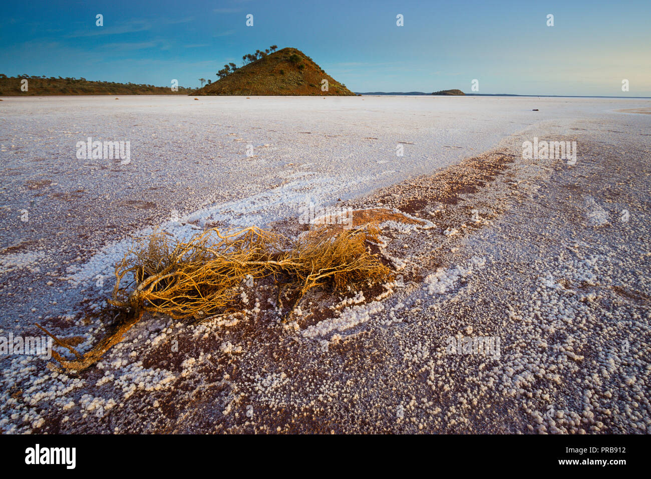 Lake Ballard, a dry salt lake near Menzies in Western Australia Stock ...
