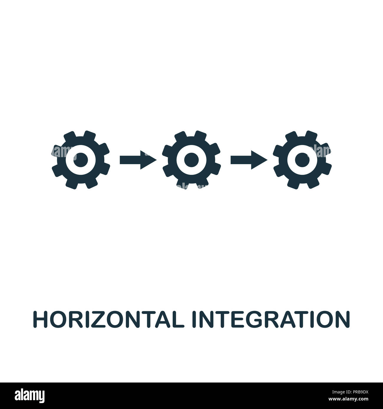 Horizontal Integration icon. Simple style design from industry 4.0 ...