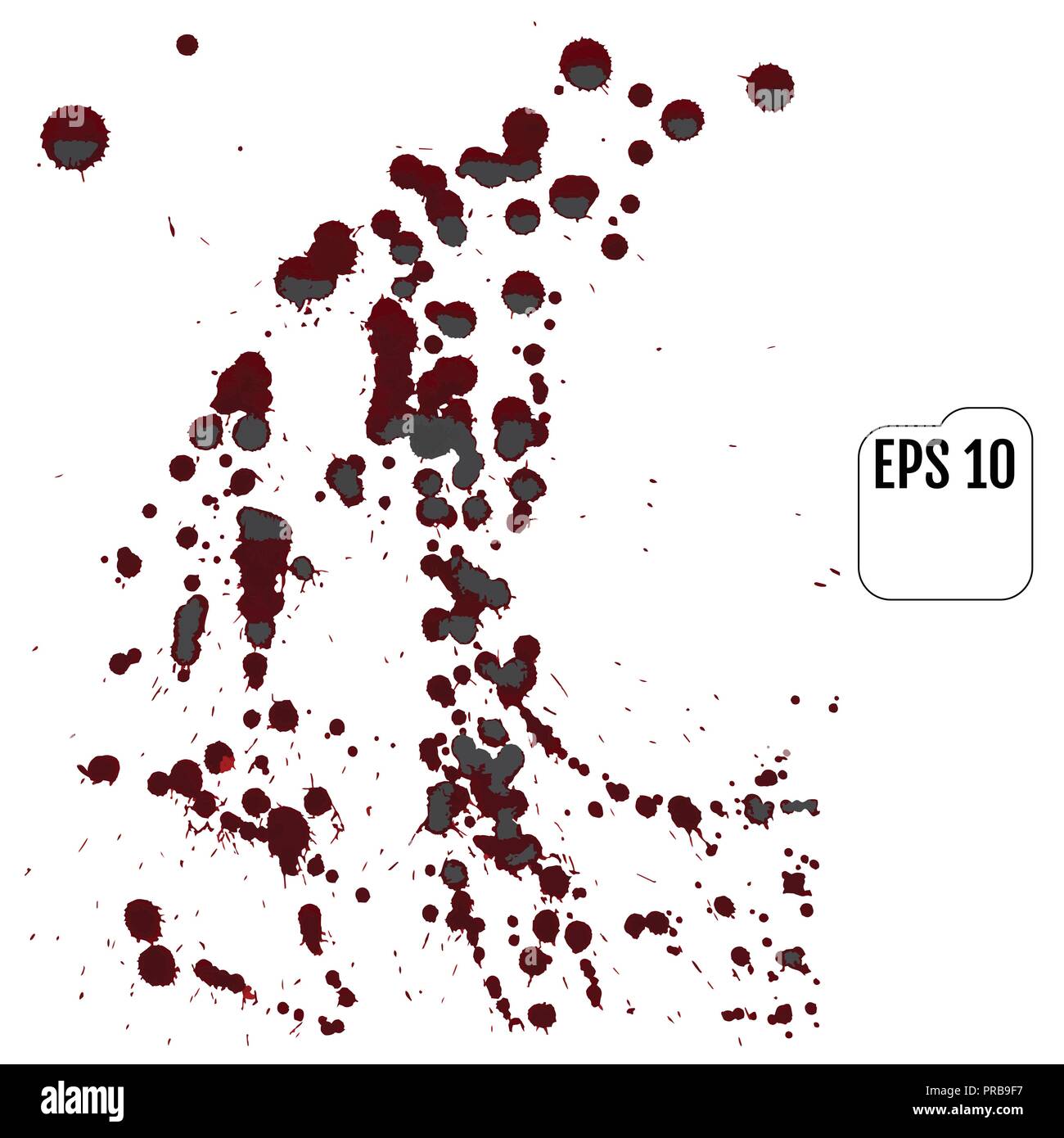 Realistic blood splat Stock Vector Images - Alamy