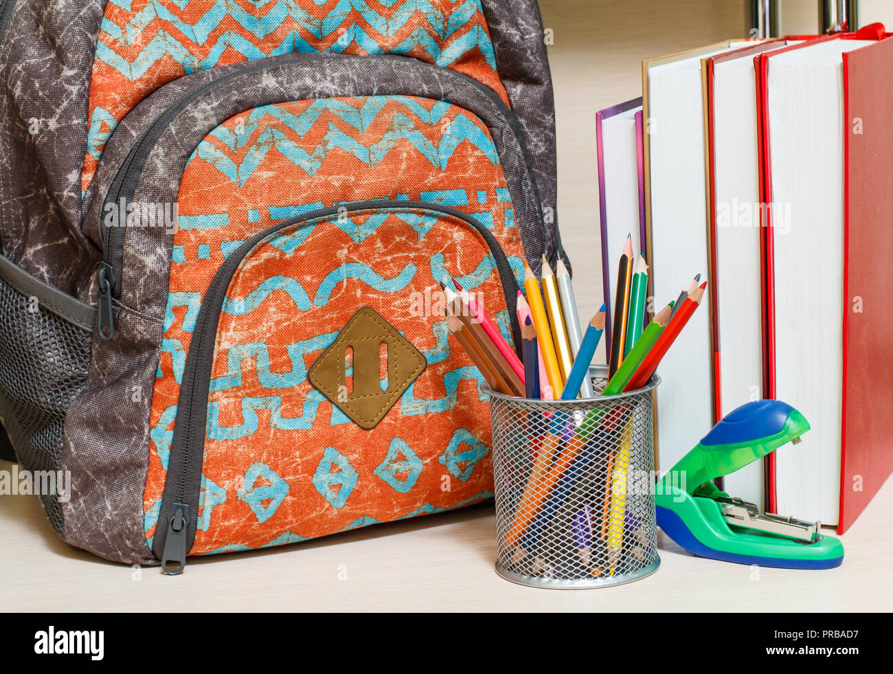 Pupil with colour pen hi-res stock photography and images - Alamy