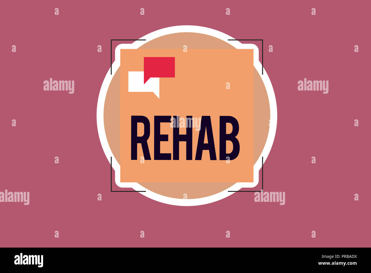 Handwriting text writing Rehab. Concept meaning course treatment for ...