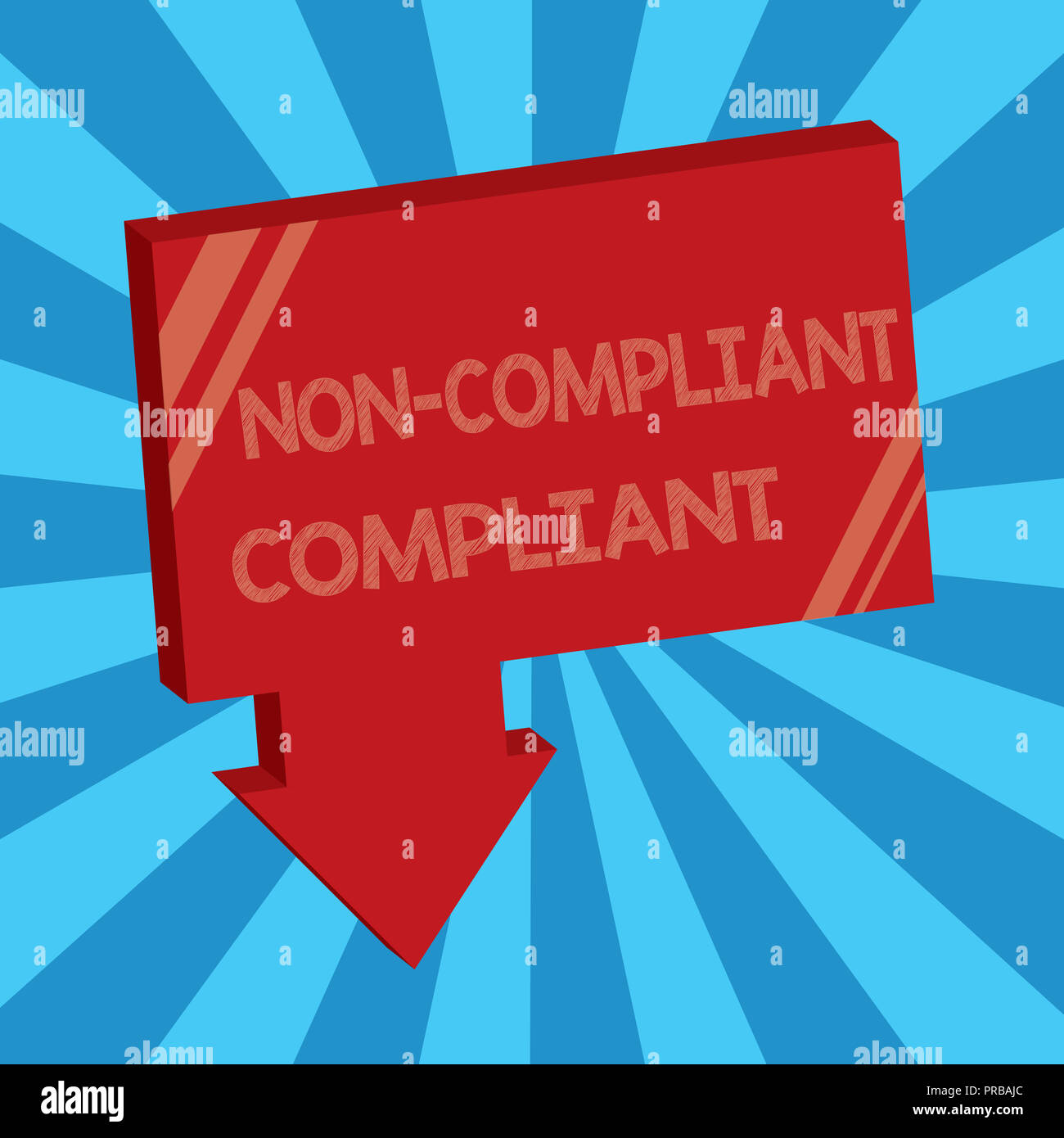 Writing note showing Non Compliant Compliant. Business photo showcasing ...
