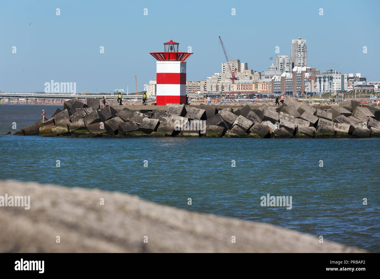 the hague netherlands sea lighthouse front Stock Photo - Alamy