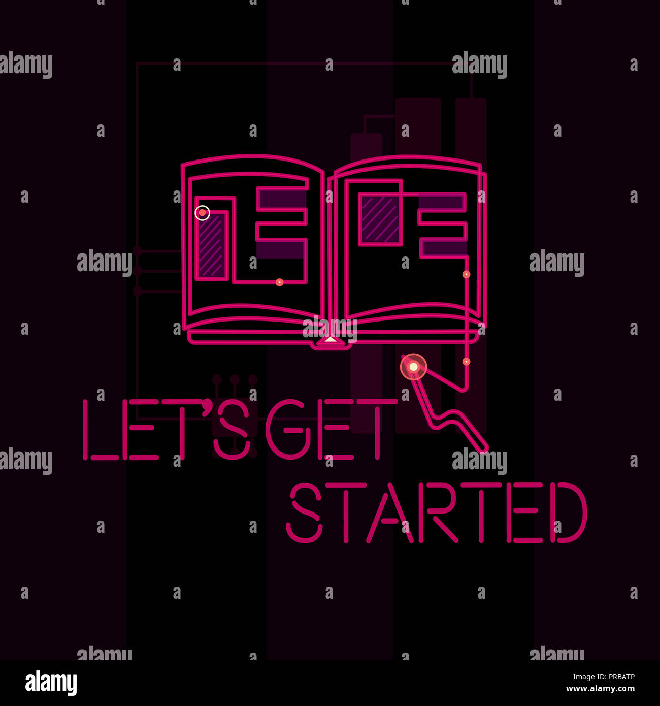 Word writing text Let s is Get Started. Business concept for To begin ...