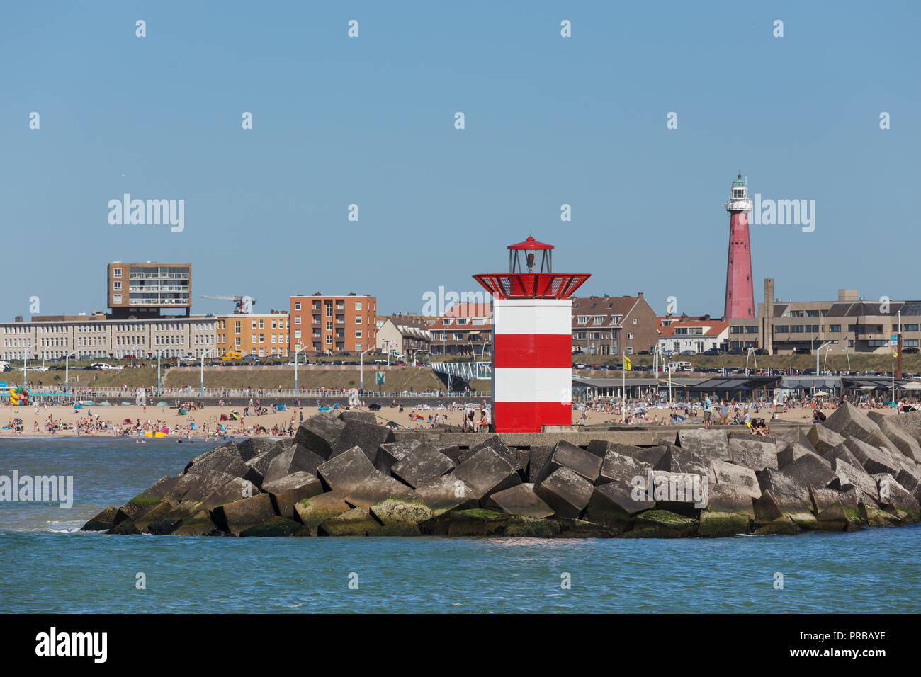 the hague netherlands sea lighthouse front Stock Photo - Alamy