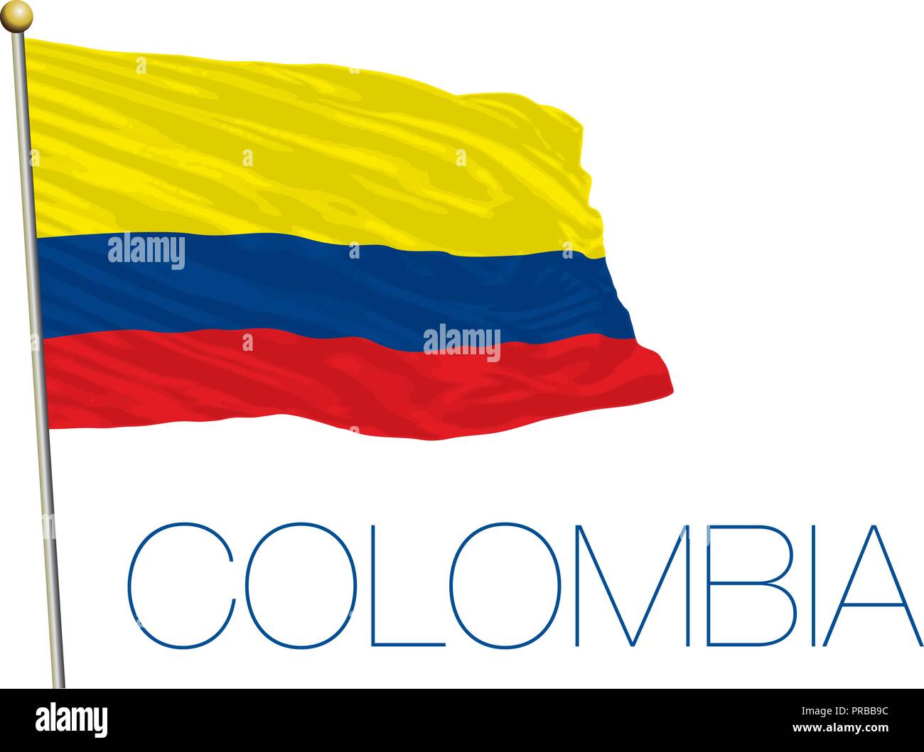 Colombia flag, vector illustration Stock Vector Image & Art - Alamy