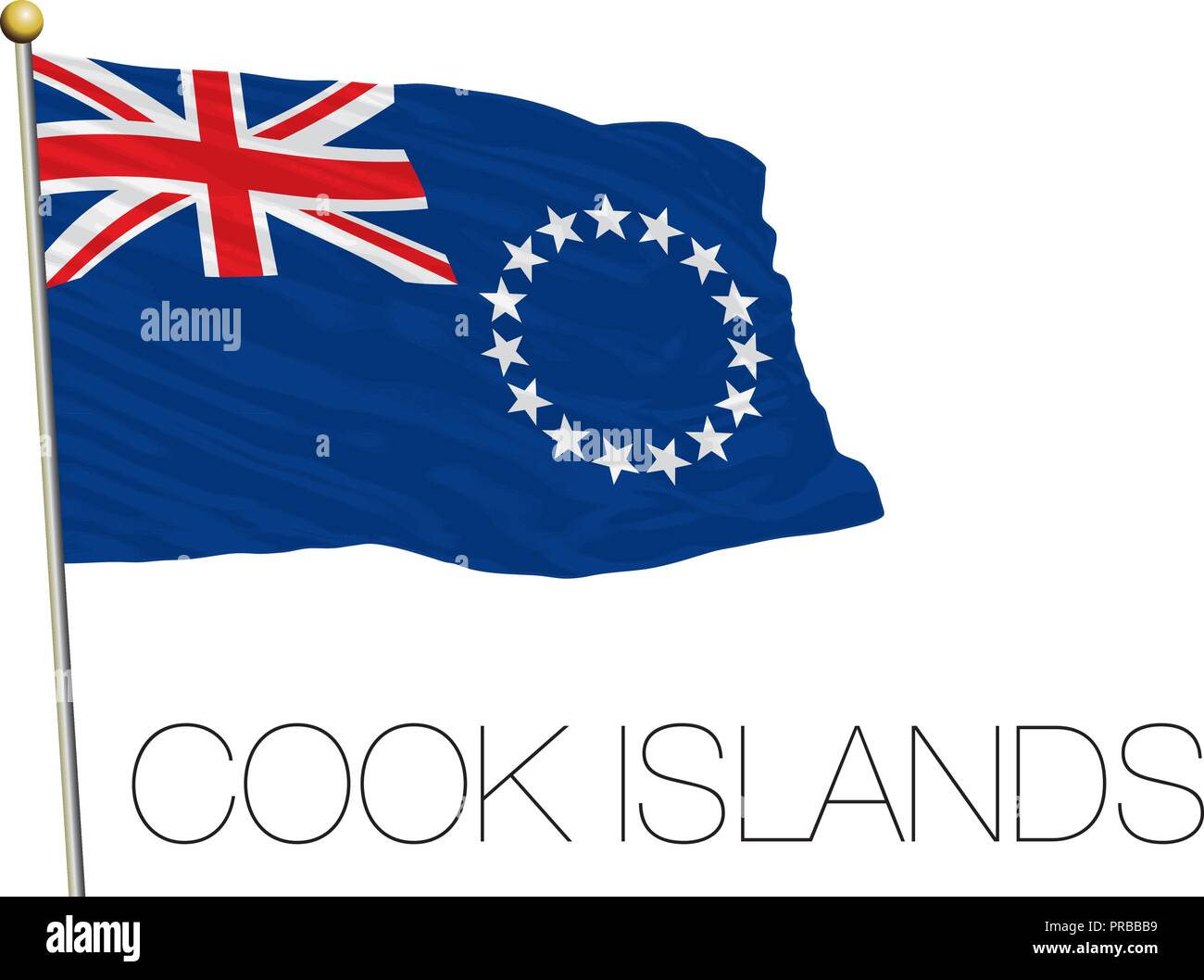 Flag of cook islands hi-res stock photography and images - Alamy