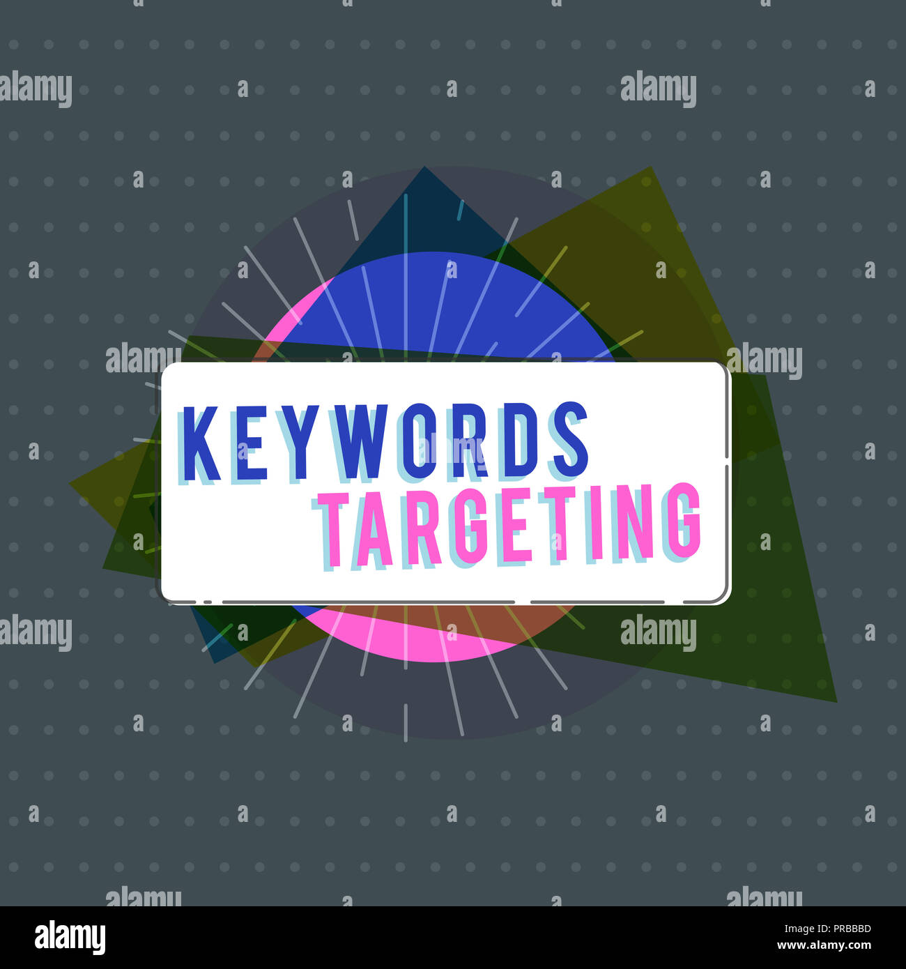Text sign showing Keywords Targeting. Conceptual photo Use Relevant ...