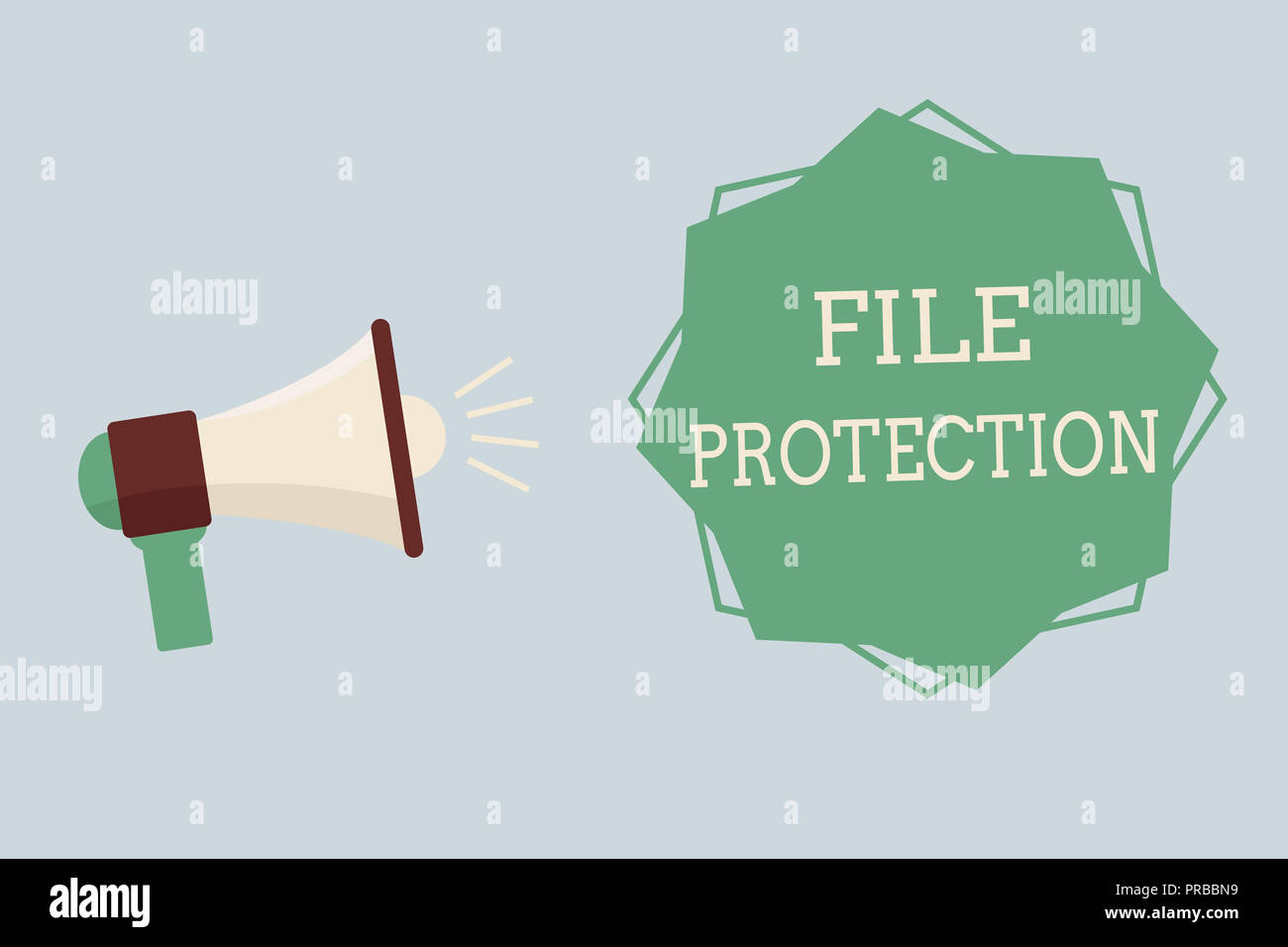 Word writing text File Protection. Business concept for Preventing ...