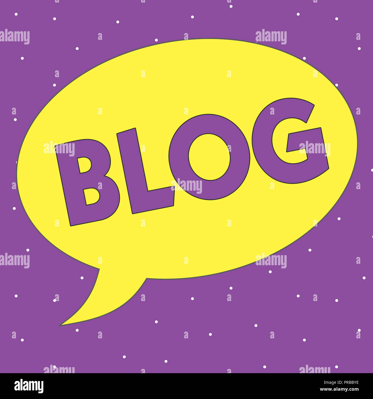 Text sign showing Blog. Conceptual photo A regularly updated website web page written in ...