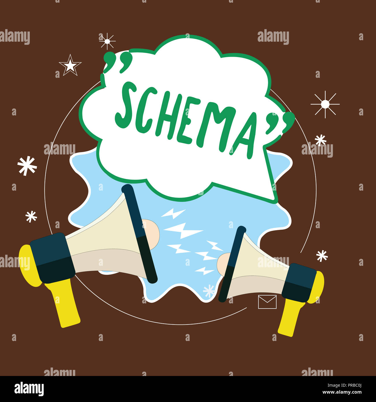 Word writing text Schema. Business concept for representation of plan ...