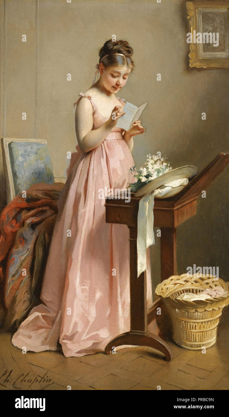 Chaplin Charles - Reading Girl Stock Photo - Alamy