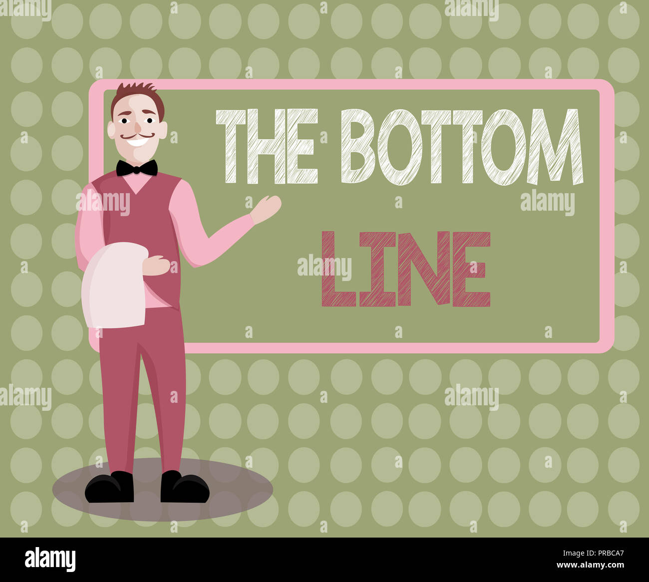 Handwriting text writing The Bottom Line. Concept meaning asking ...