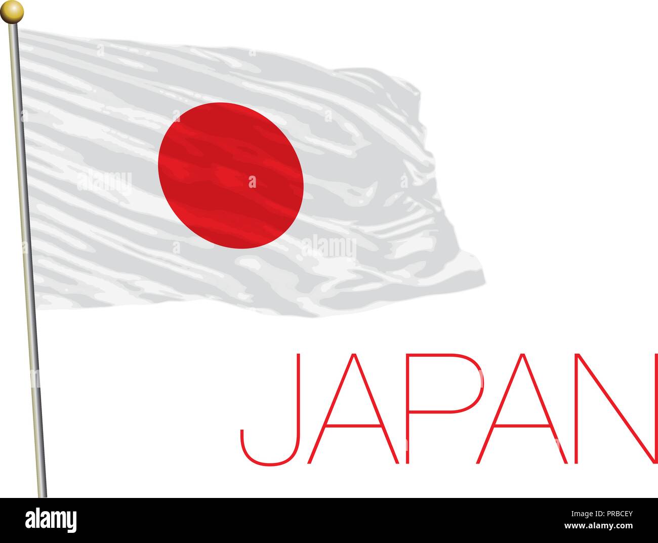 Japan flag, vector illustration Stock Vector Image & Art - Alamy