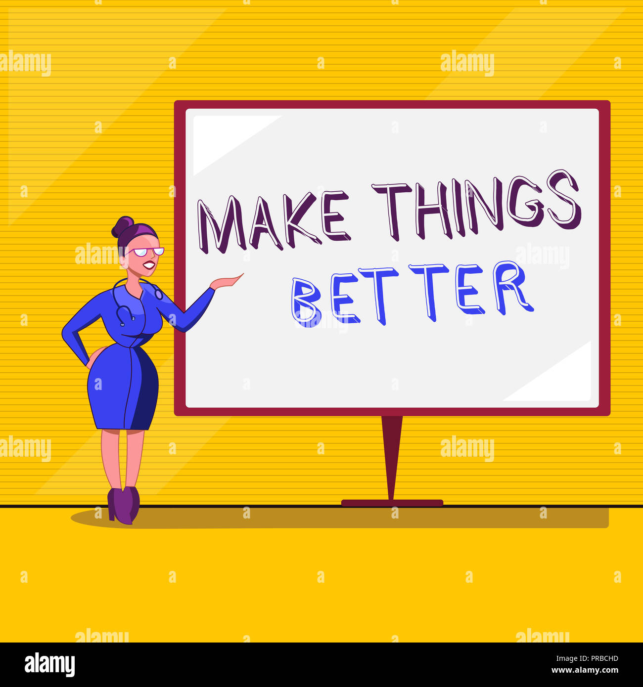 Text sign showing Make Things Better. Conceptual photo Do something to ...
