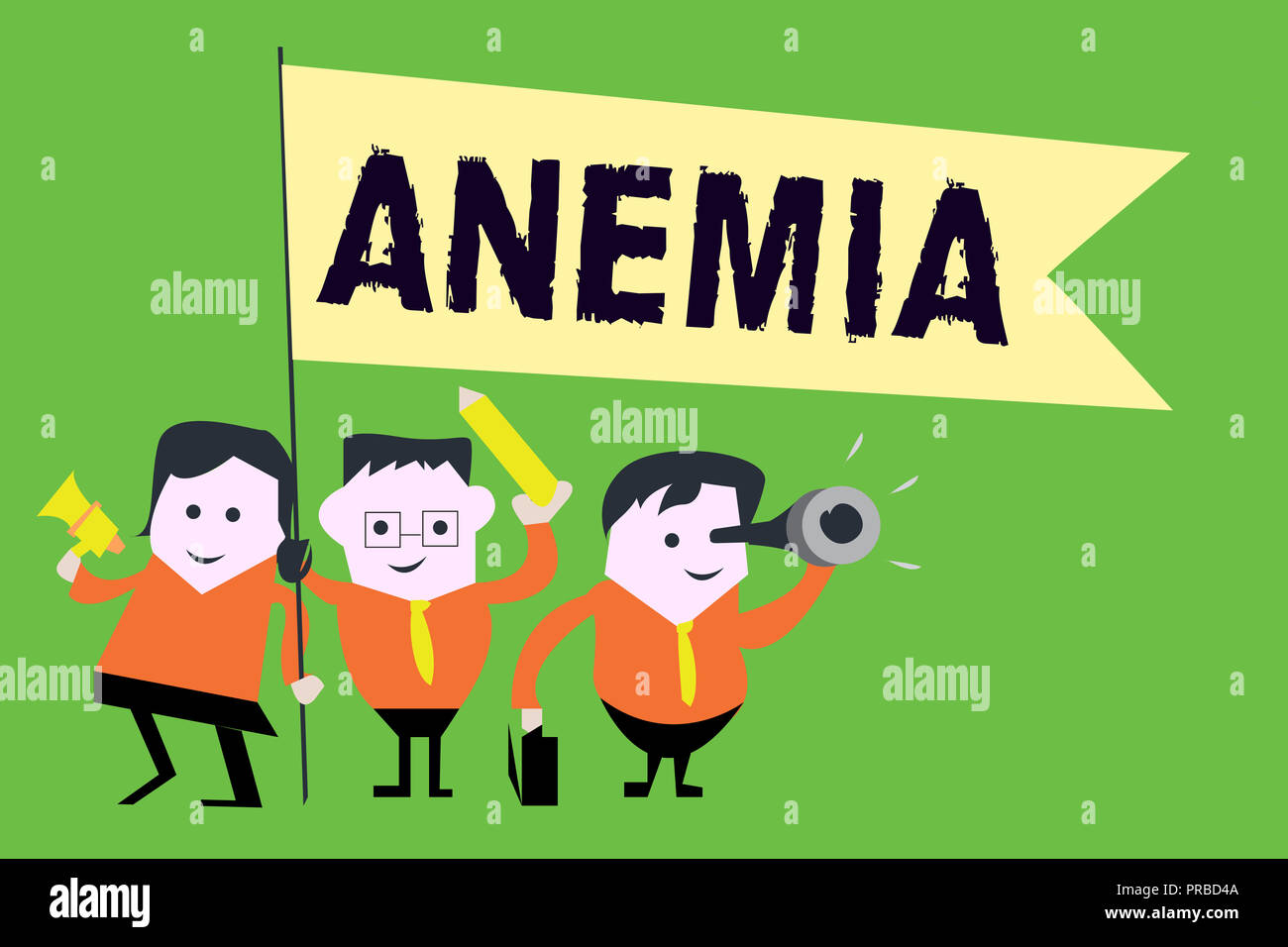 Text sign showing Anemia. Conceptual photo condition where there ...
