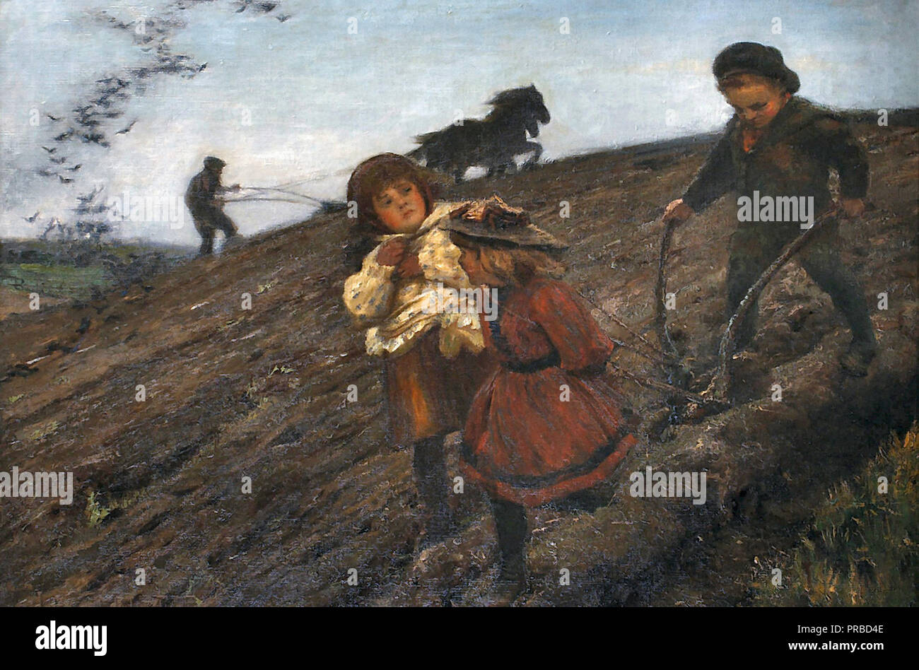 Christie James Elder - His First Furrow Stock Photo - Alamy