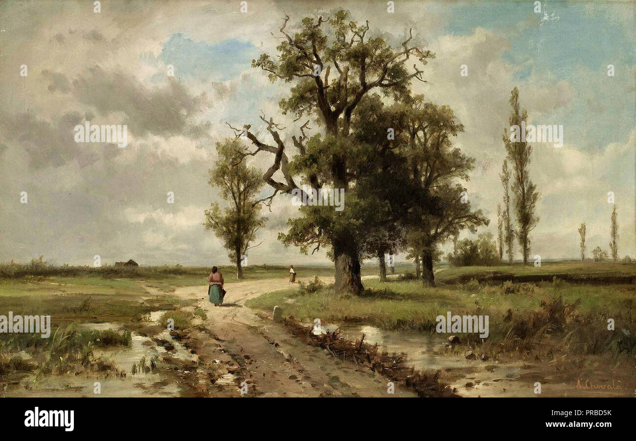 Chwala Adolf - Auf Der Landstrasse Stock Photo - Alamy