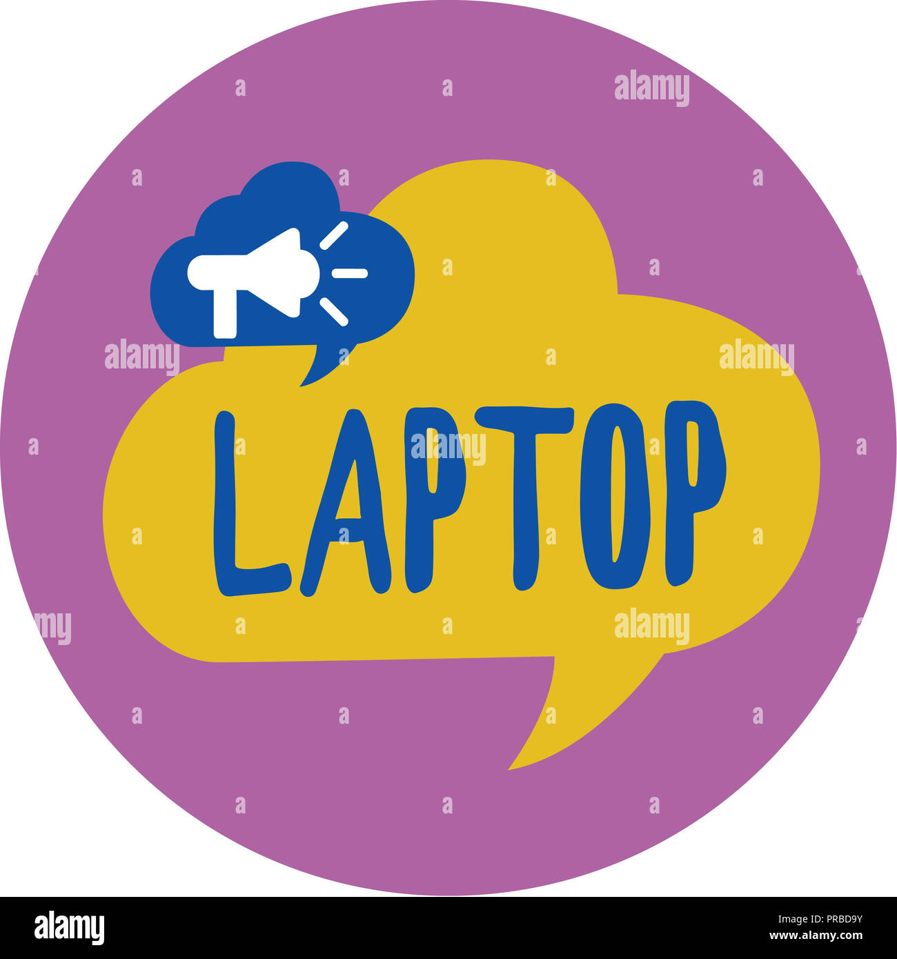 Text sign showing Laptop. Conceptual photo computer that is portable ...