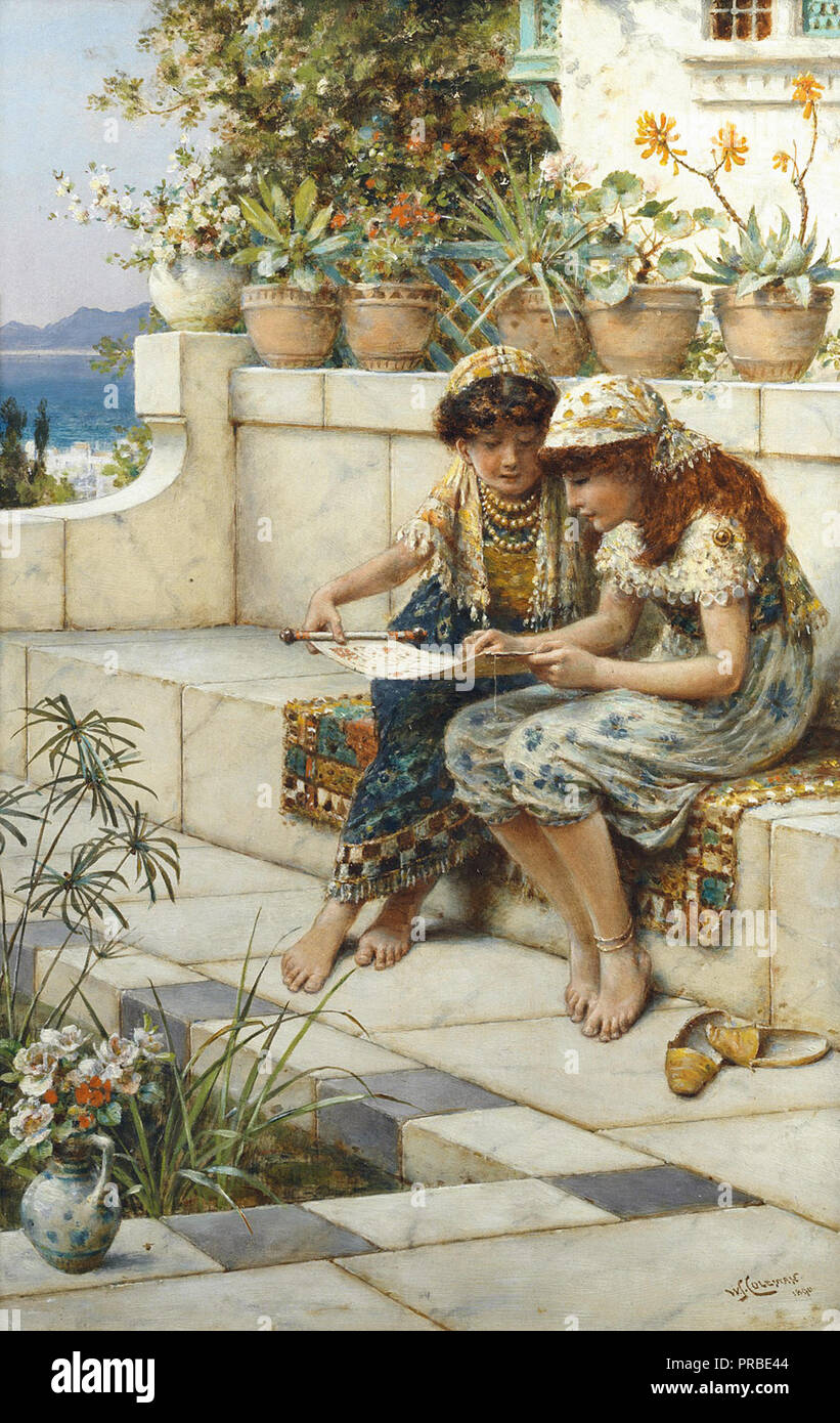 Coleman William Stephen - Reading the Letter Stock Photo - Alamy