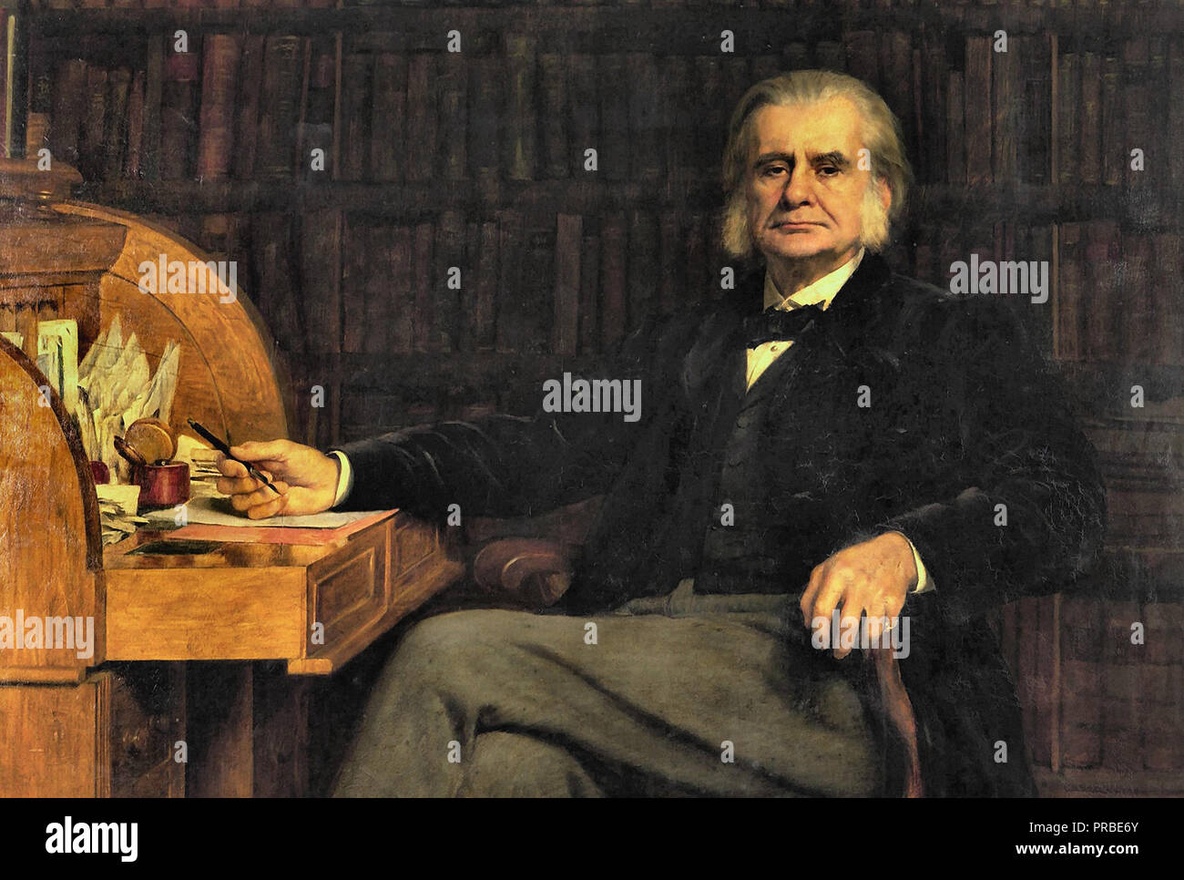 Collier John - Portrait of Professor Thomas Henry Huxley Stock Photo ...