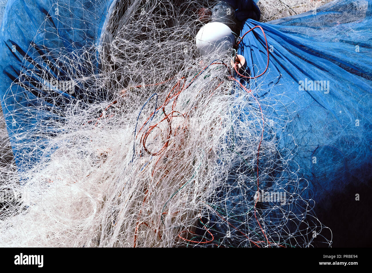 Fishing nets background Stock Photo - Alamy