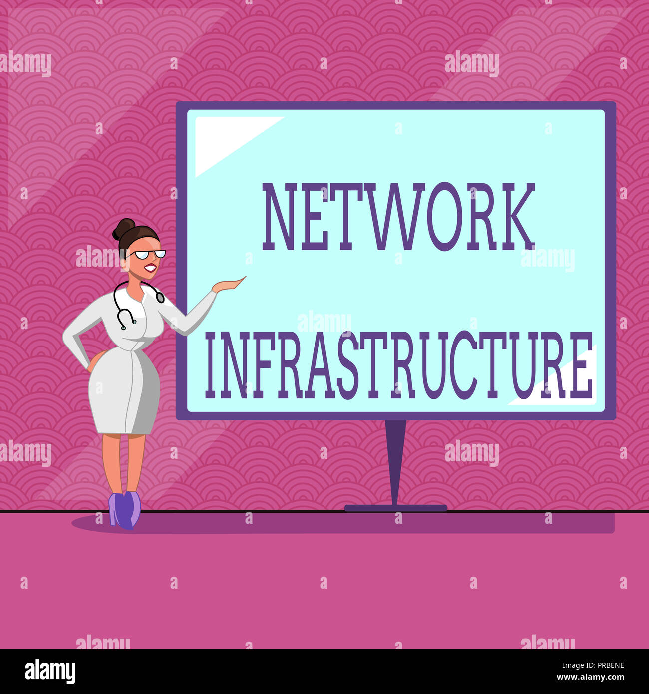 Conceptual Hand Writing Showing Network Infrastructure Business Photo Text Hardware And