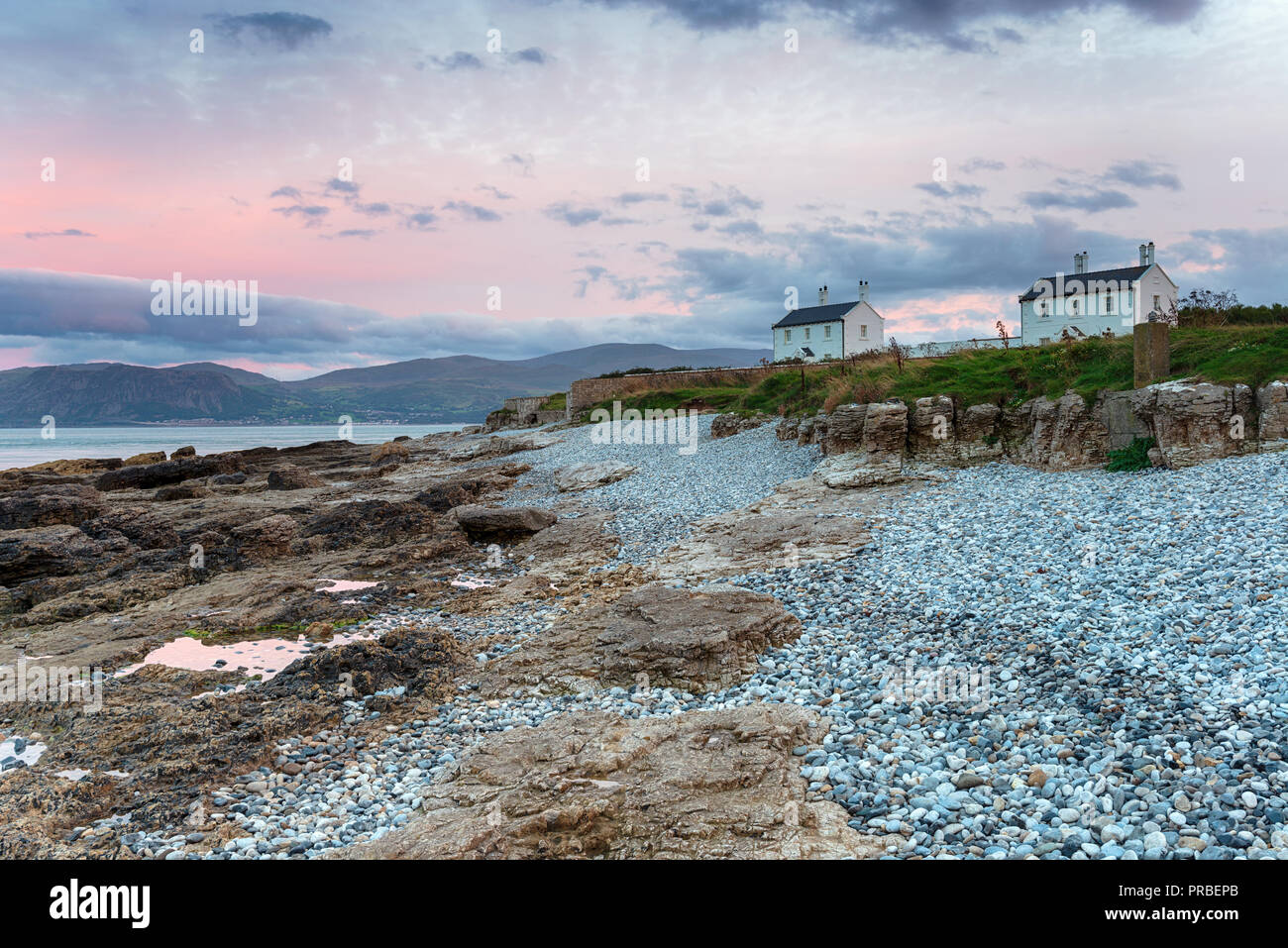 Beautiful coastal cottages seascape in hi-res stock photography and ...