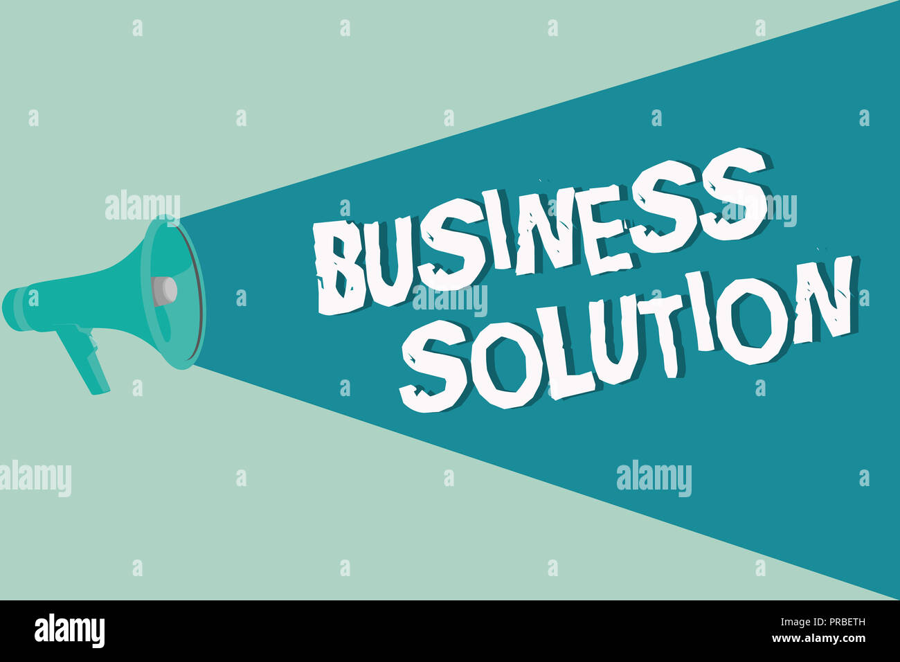 Handwriting text writing Business Solution. Concept meaning Services ...