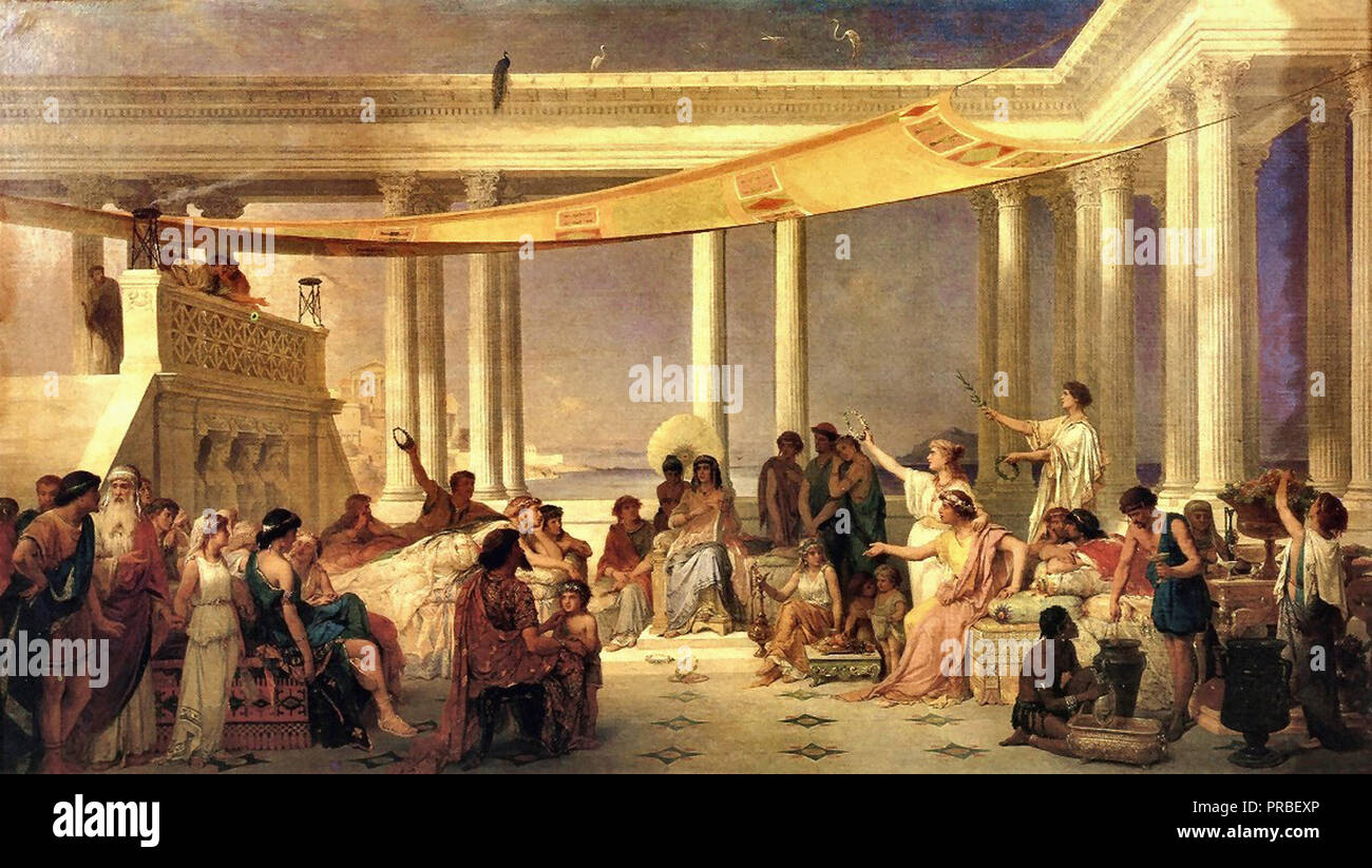 Coomans Pierre Oliver Joseph - Sappho at Mitylene Stock Photo - Alamy