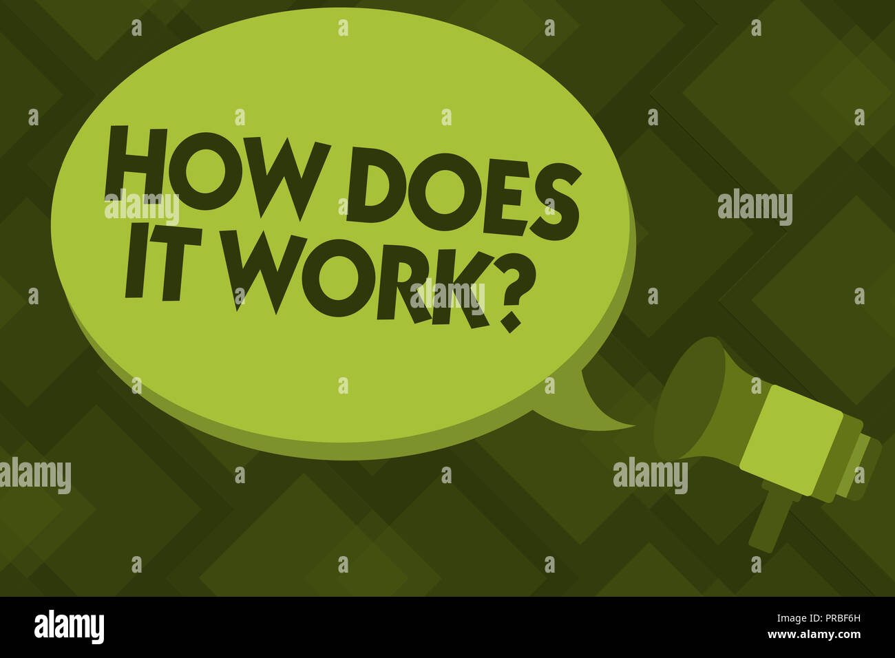 Writing note showing How Does It Work question. Business photo ...