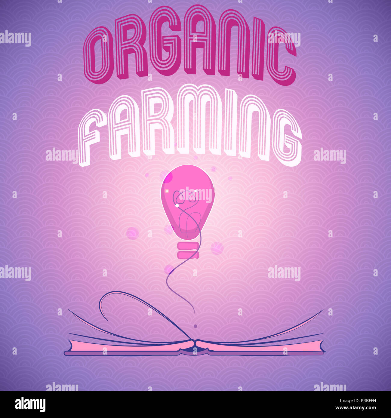 Handwriting text writing Organic Farming. Concept meaning an integrated ...