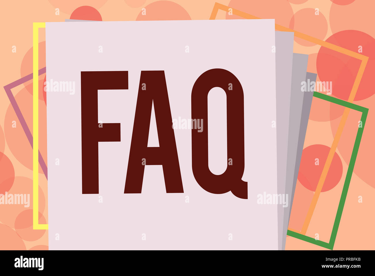 Text Sign Showing Faq Conceptual Photo A List Of Questions And Answers Relating To A Particular