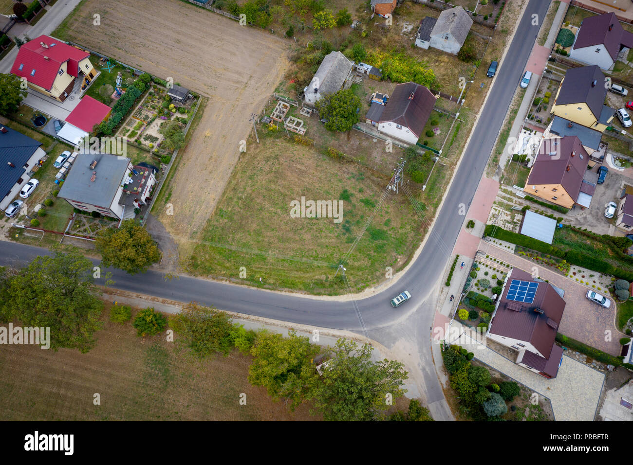 Top down view small houses hi-res stock photography and images - Alamy