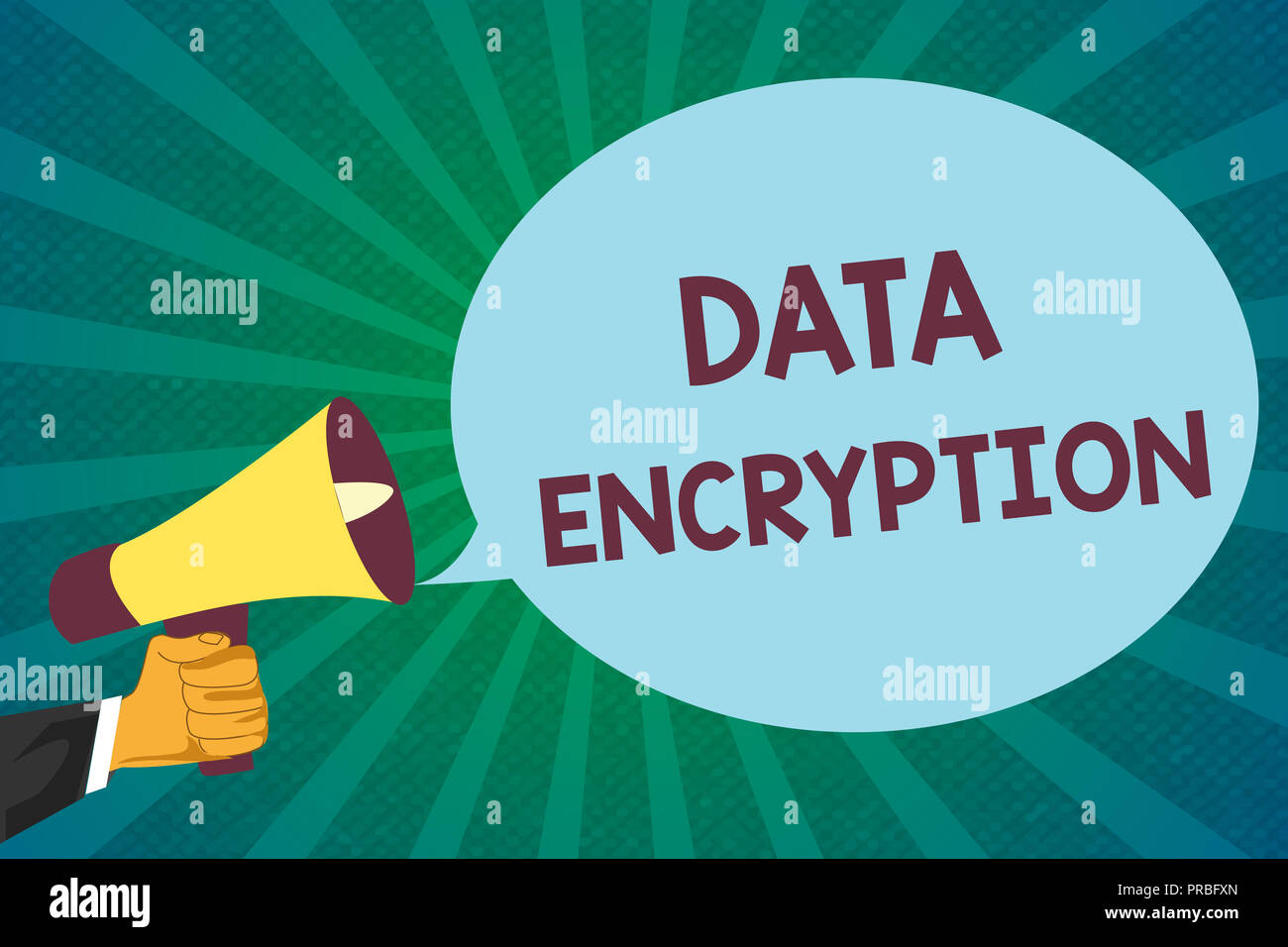 Word writing text Data Encryption. Business concept for Symmetric key algorithm for the ...