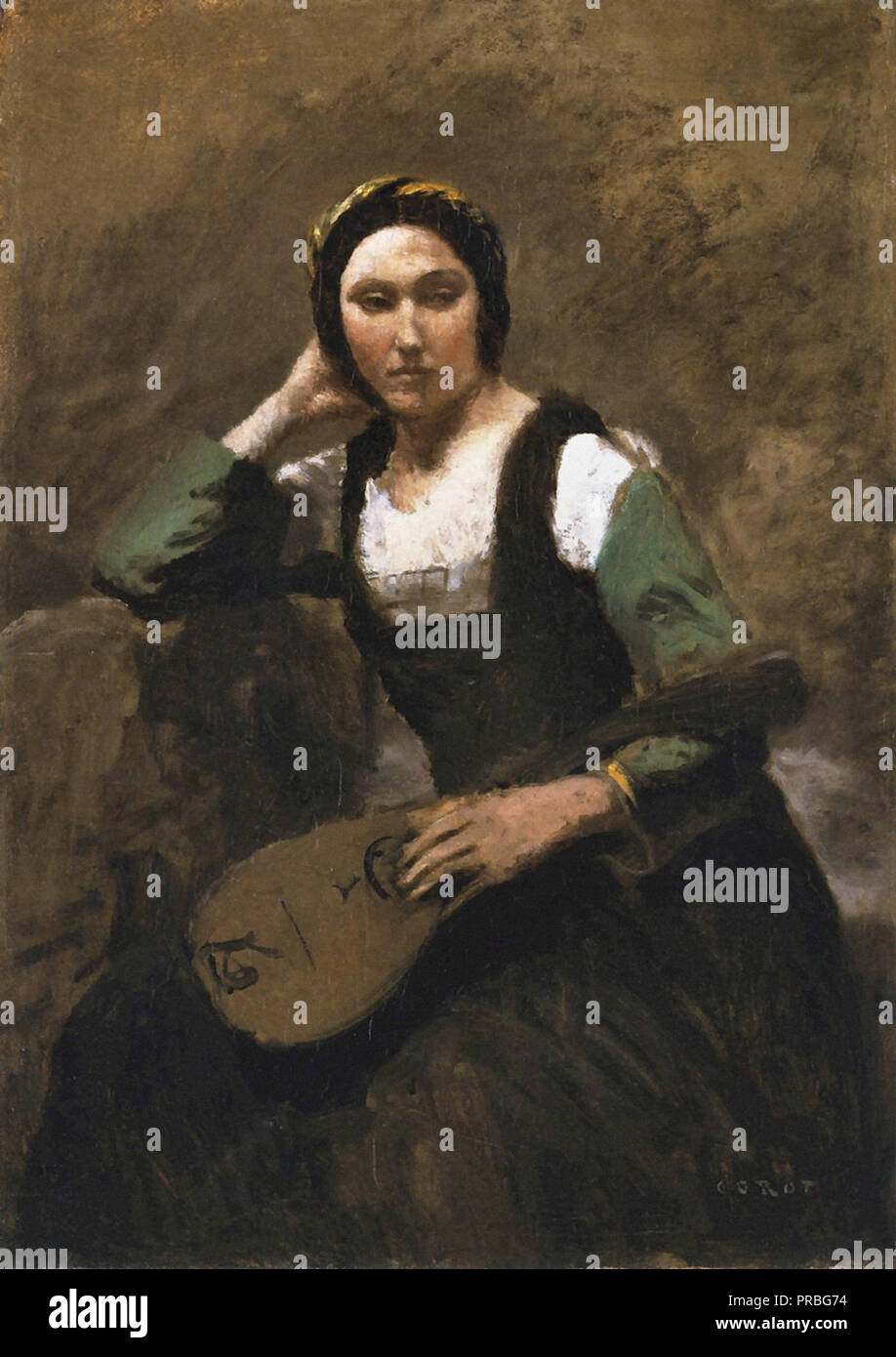Woman with mandolin hi-res stock photography and images - Alamy