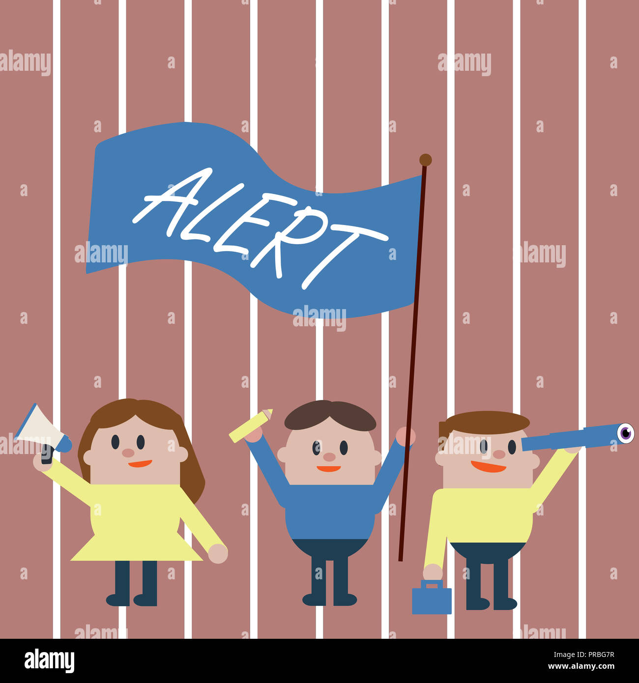 Handwriting text Alert. Concept meaning An announcement Signal warning ...