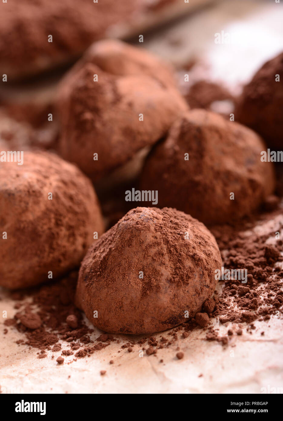 Chocolate candy - belgian truffles Stock Photo - Alamy