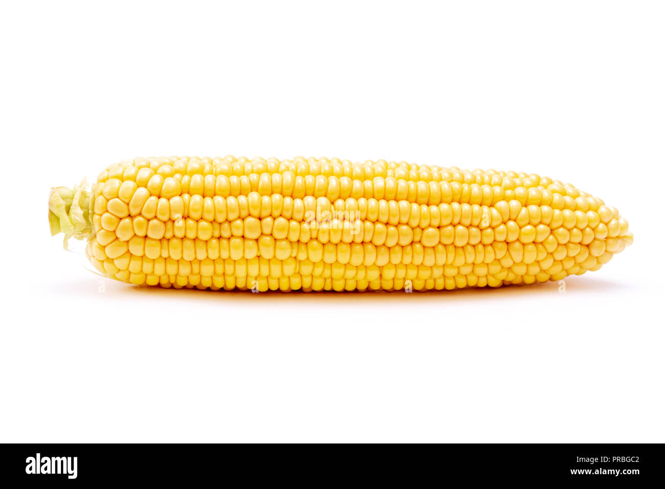 Single corn cob isolated on white background Stock Photo - Alamy