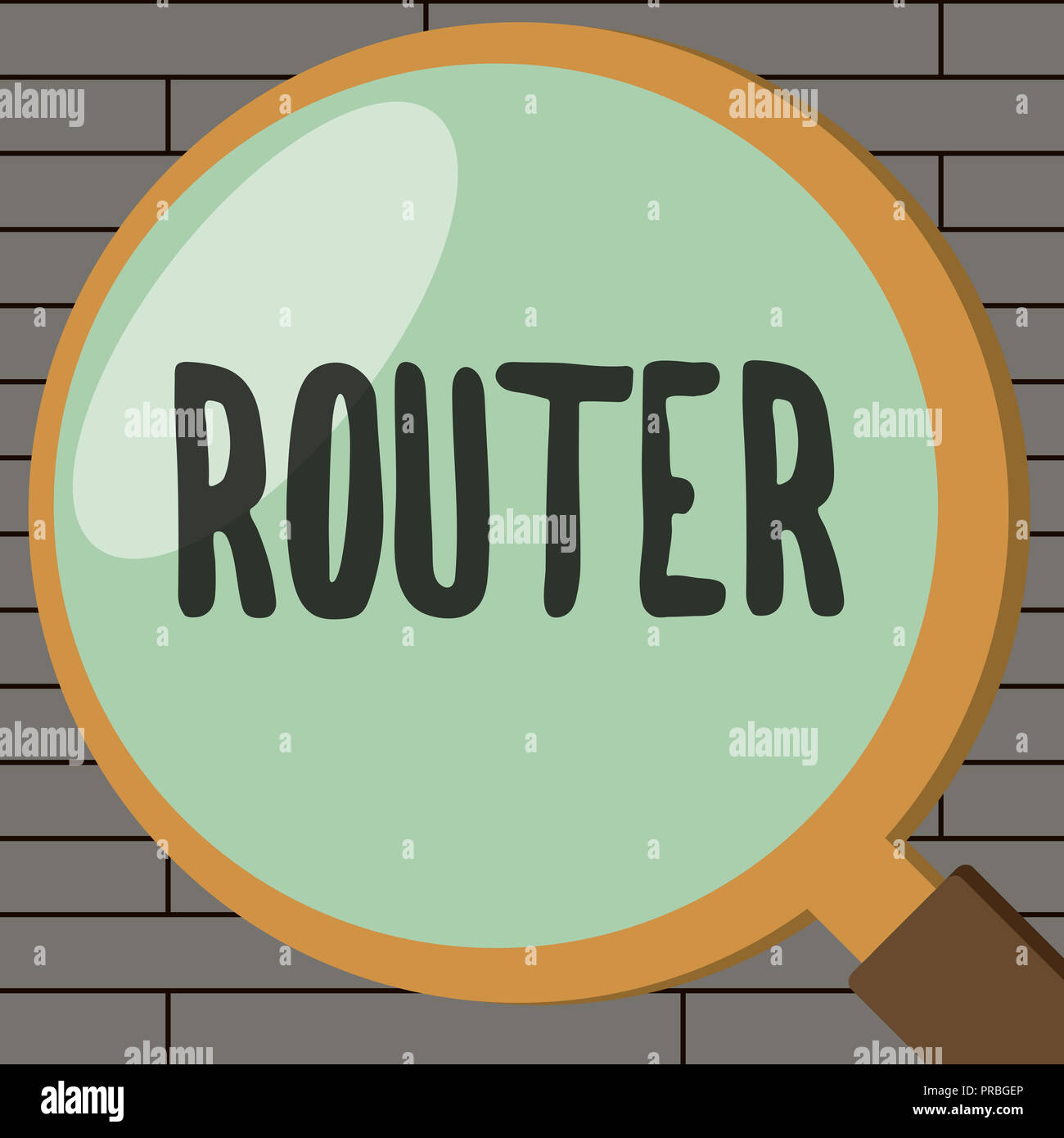 Handwriting text writing Router. Concept meaning power tool with shaped ...