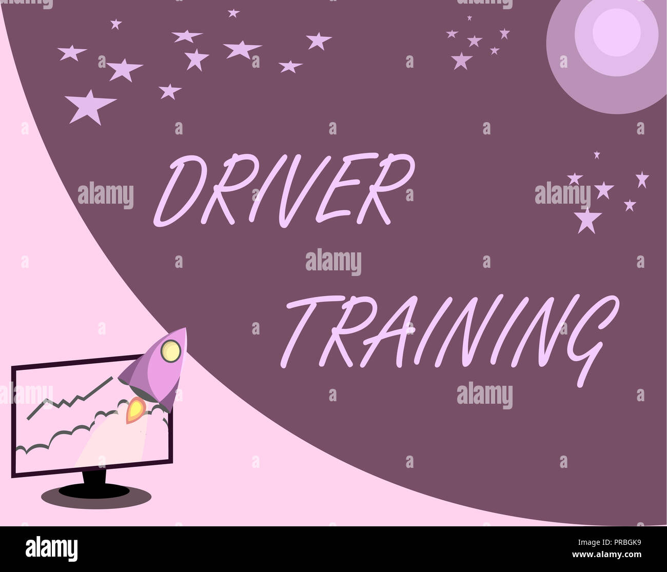 Handwriting text Driver Training. Concept meaning prepares a new driver ...