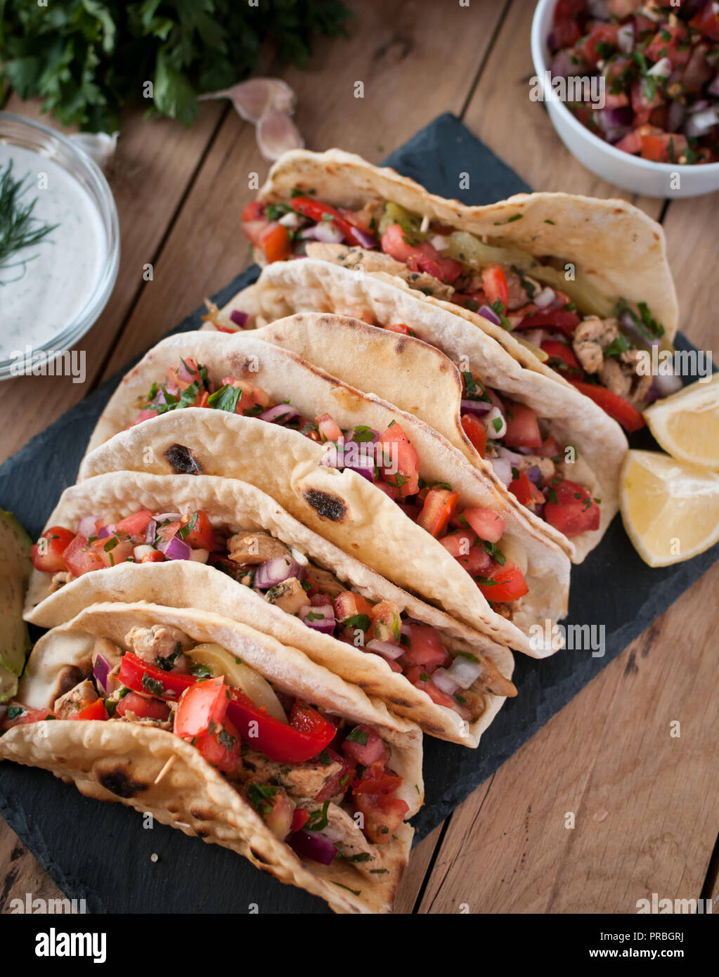 Tortillas table hi-res stock photography and images - Alamy
