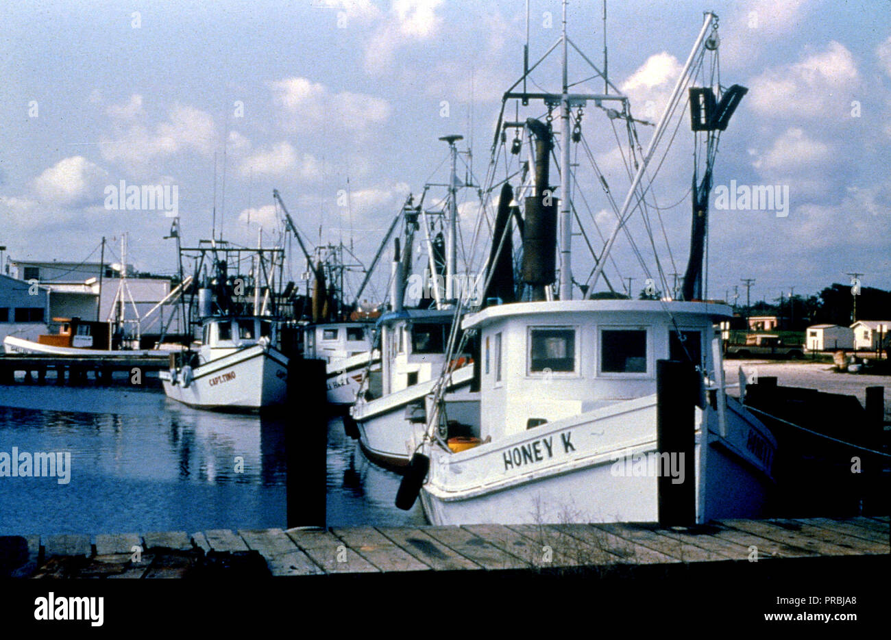 September 1996 - Water - Fishing boats at dockside Stock Photo - Alamy