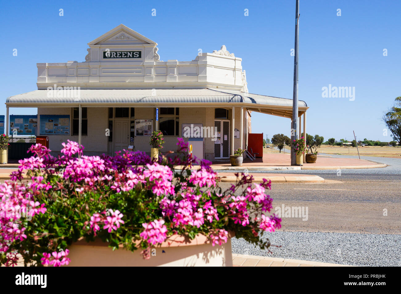 Historic building from the gold mining era in the main street of ...